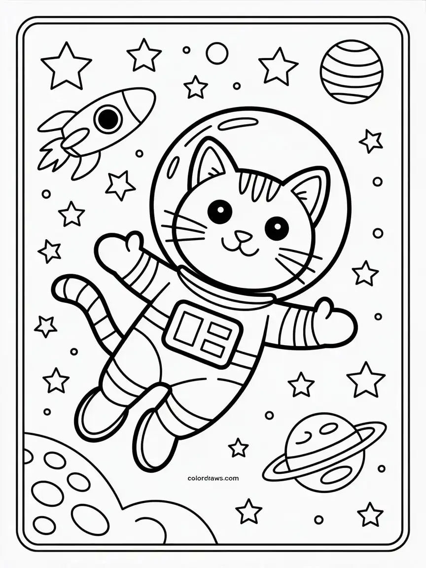 60+ Cat Coloring Pages (Free PDF Printable)