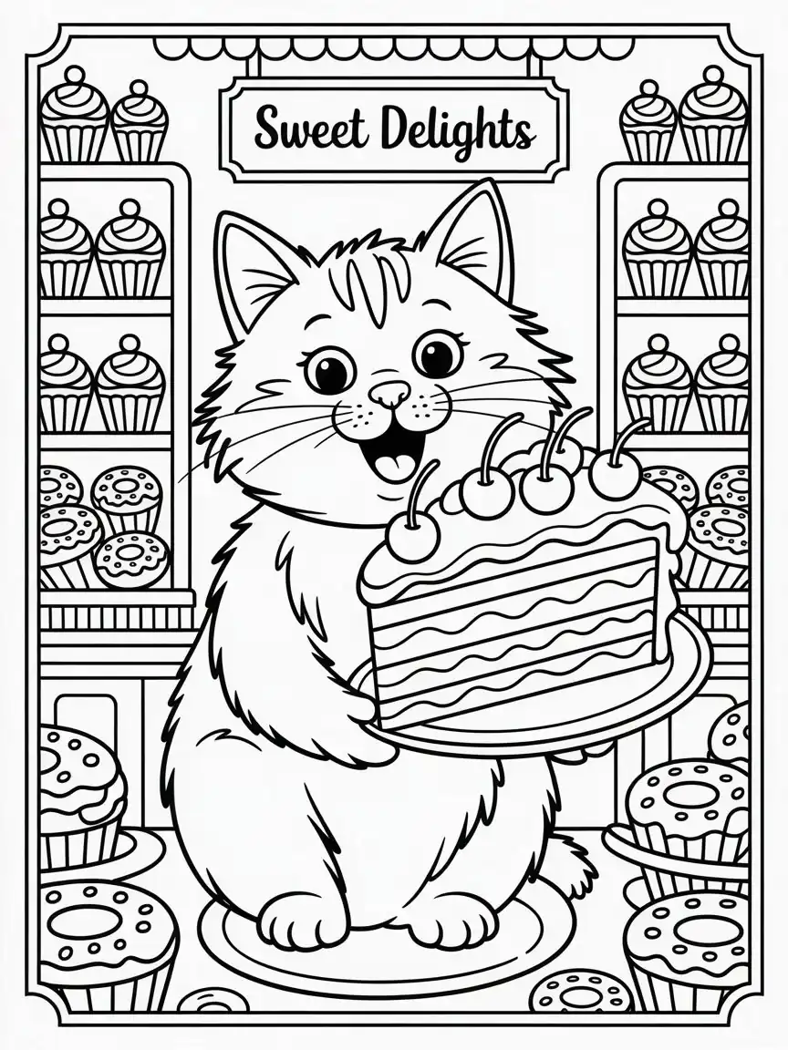 60+ Cat Coloring Pages (Free PDF Printable)