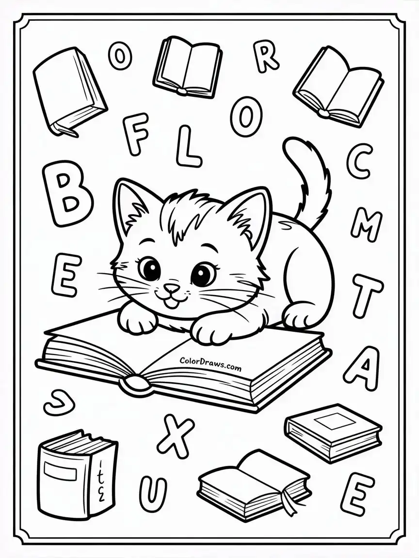 60+ Cat Coloring Pages (Free PDF Printable)