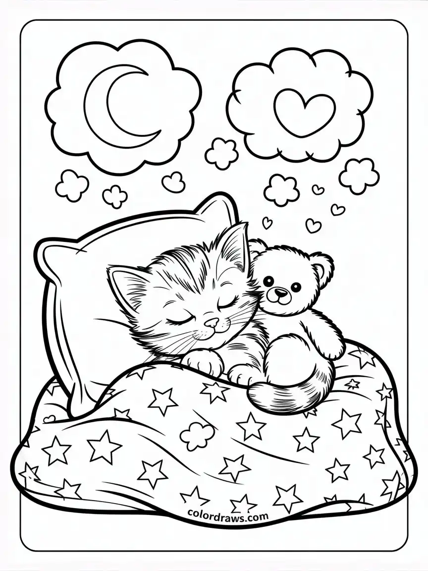 60+ Cat Coloring Pages (Free PDF Printable)