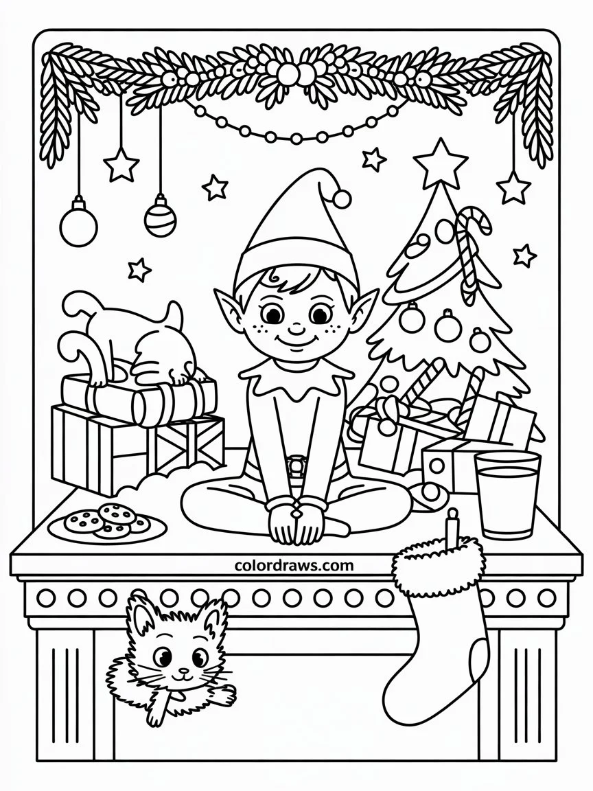 20+ Christmas Coloring Pages (Free Printable PDF)