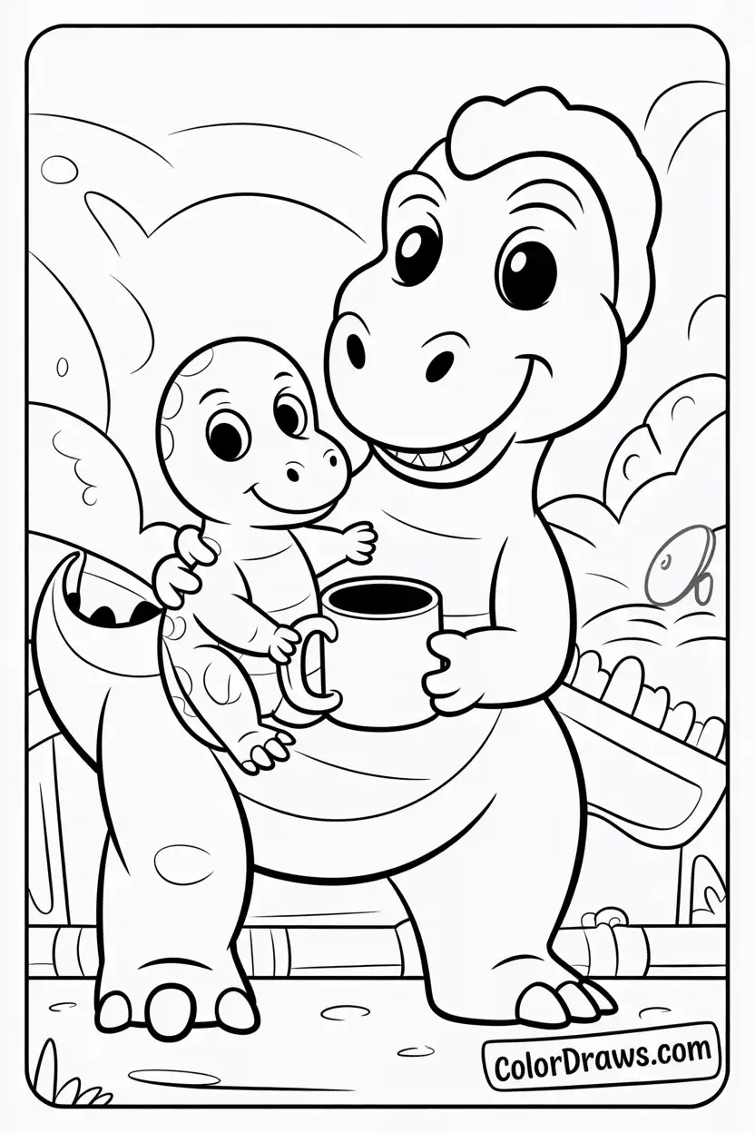 65+ Dinosaur Coloring Pages Free Printable (PDF)