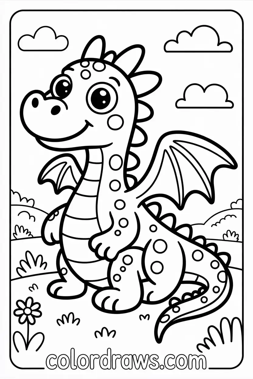 65+ Dragon Coloring Pages Free Printable(PDF)