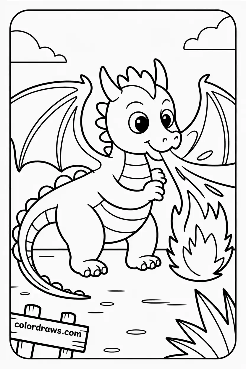 65+ Dragon Coloring Pages Free Printable(PDF)