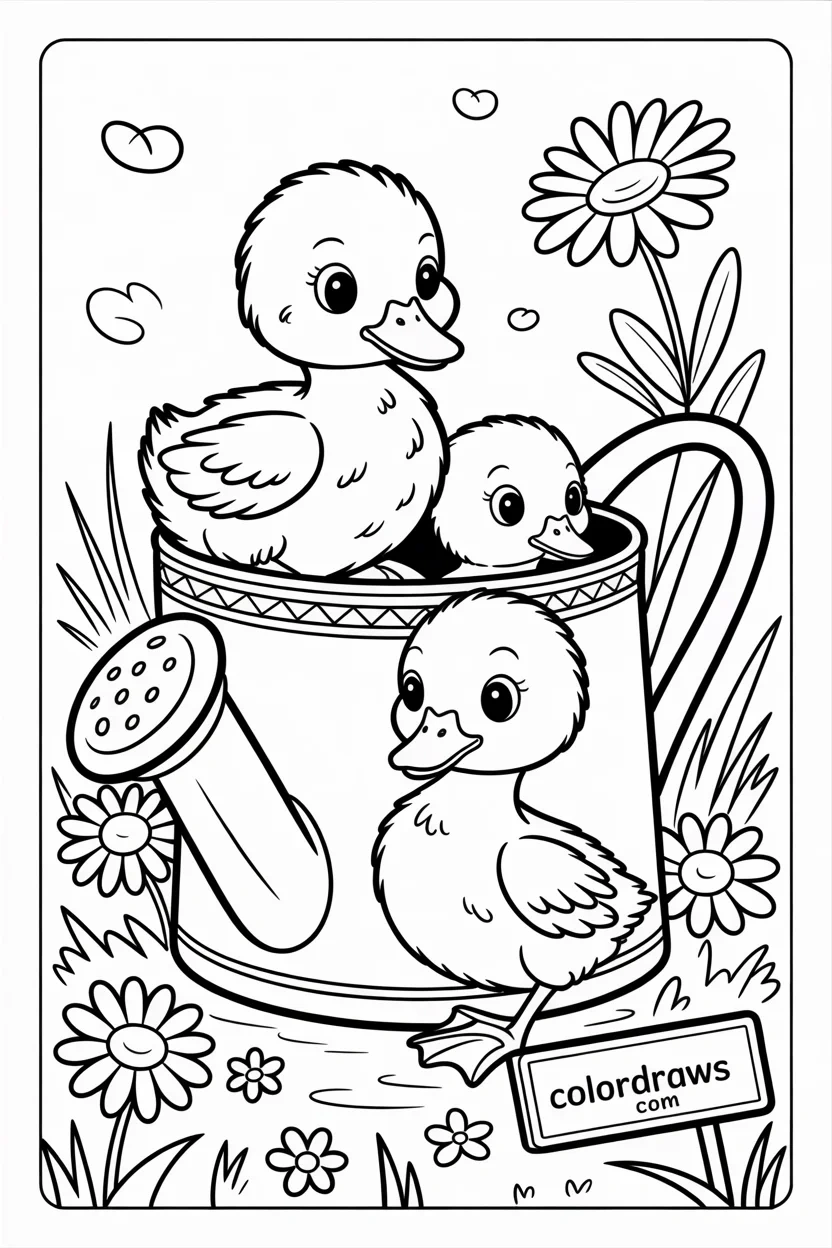 45+ Duck Coloring Pages (Free PDF Printables)