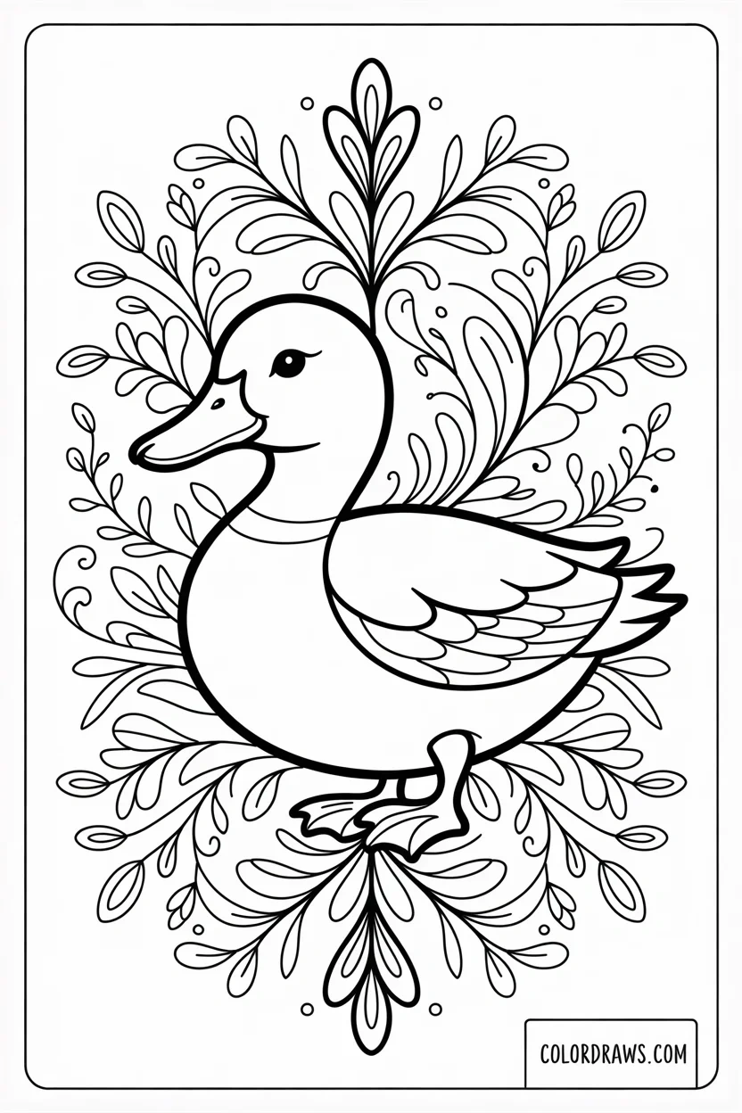 45+ Duck Coloring Pages (Free PDF Printables)