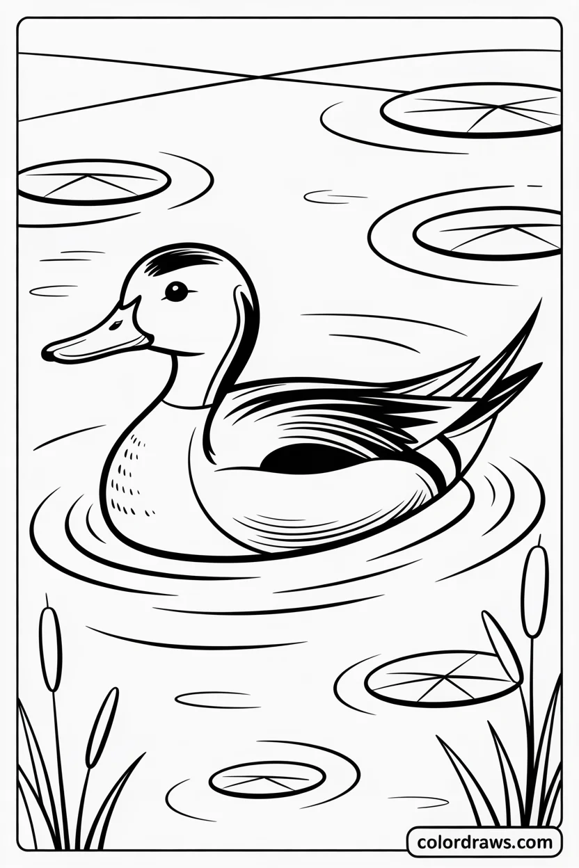 45+ Duck Coloring Pages (Free PDF Printables)