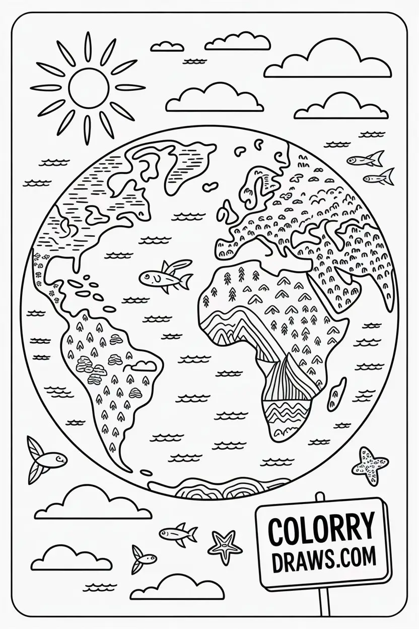 25+ Earth Day Coloring Pages (Free PDF Printables)