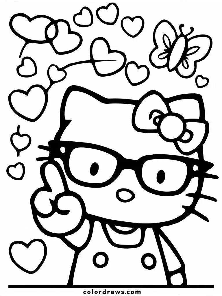 55+ Hello Kitty Coloring Pages - Colordraws.com