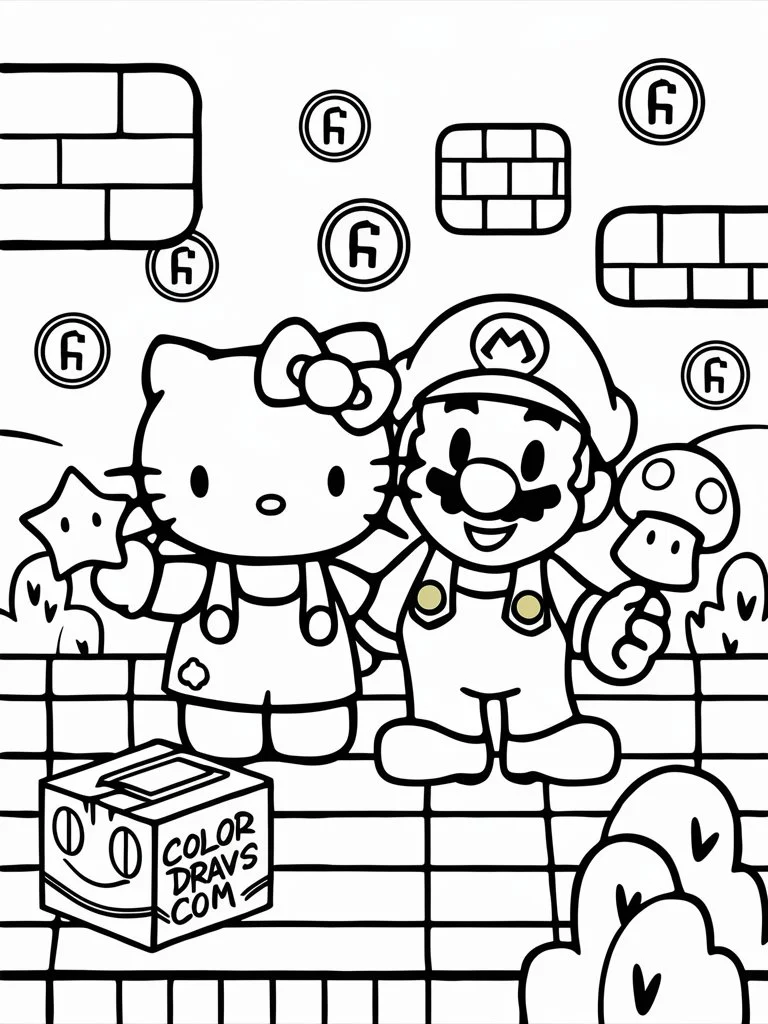 55+ Hello Kitty Coloring Pages - Colordraws.com