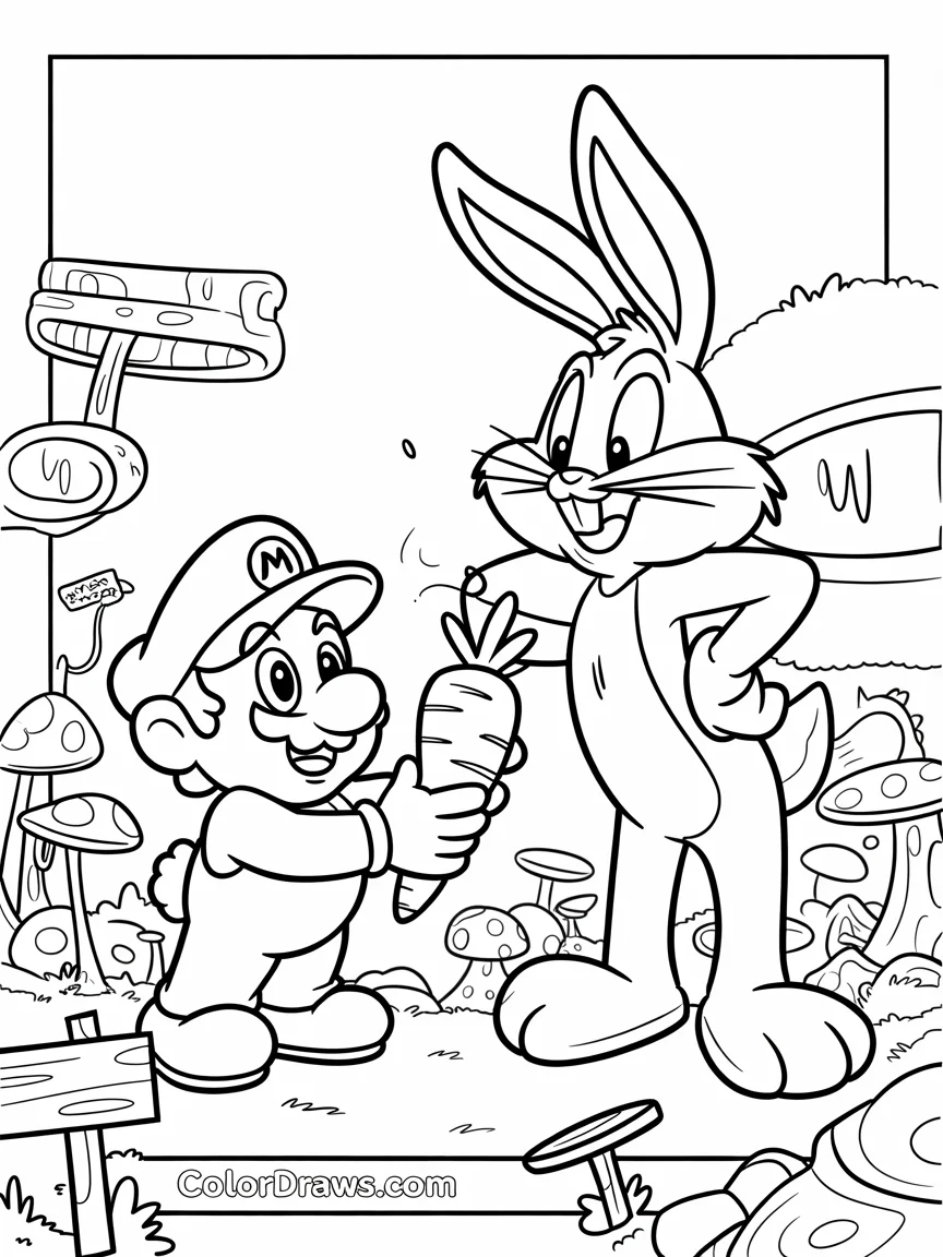 90+ Mario Coloring Pages (Free PDF Pintables)