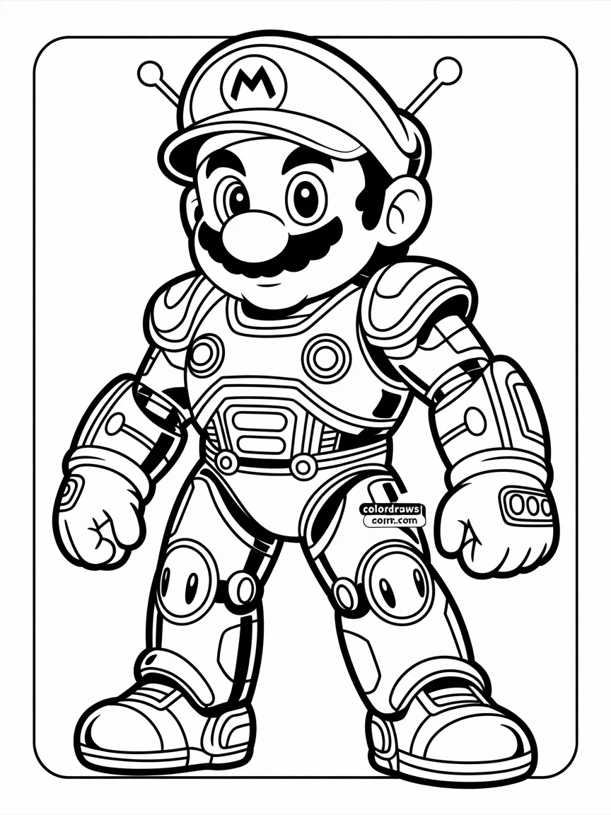 90+ Mario Coloring Pages (Free PDF Pintables)