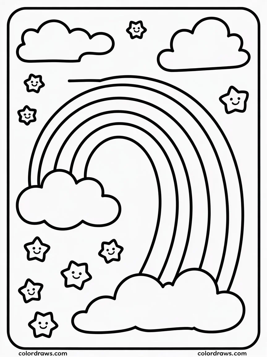 80+ Rainbow Coloring Pages (Free PDF Printables)