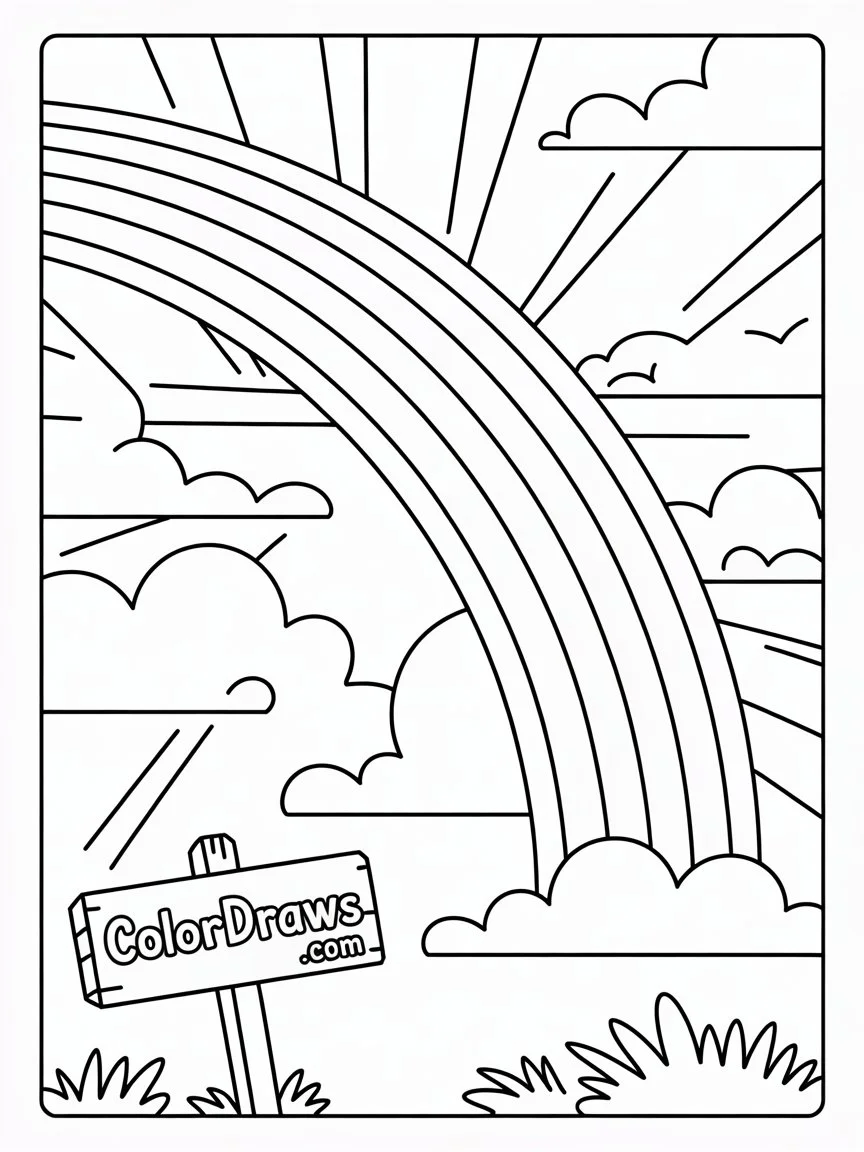 80+ Rainbow Coloring Pages (Free PDF Printables)