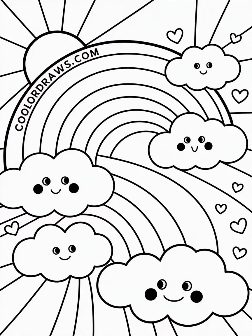 80+ Rainbow Coloring Pages (Free PDF Printables)